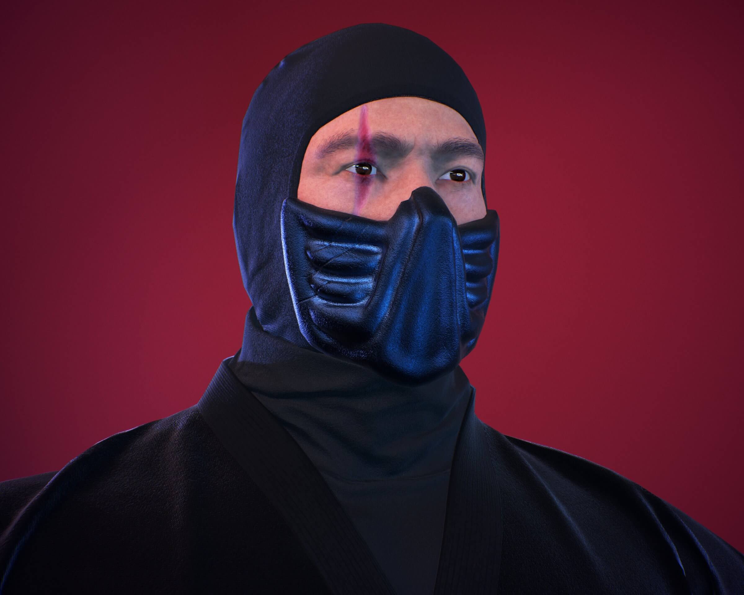 Ninja 01 - 3D Model by Davlet