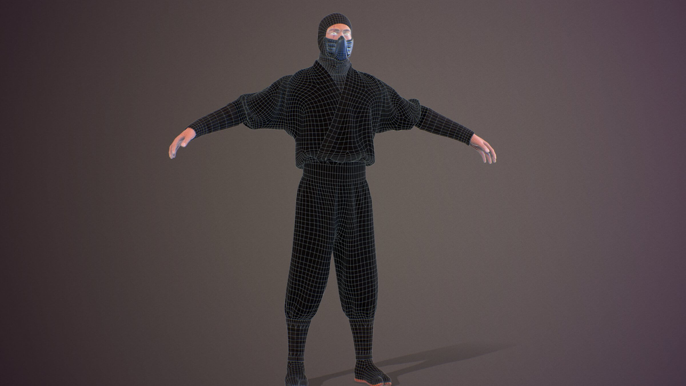 Ninja 01 - 3D Model by Davlet