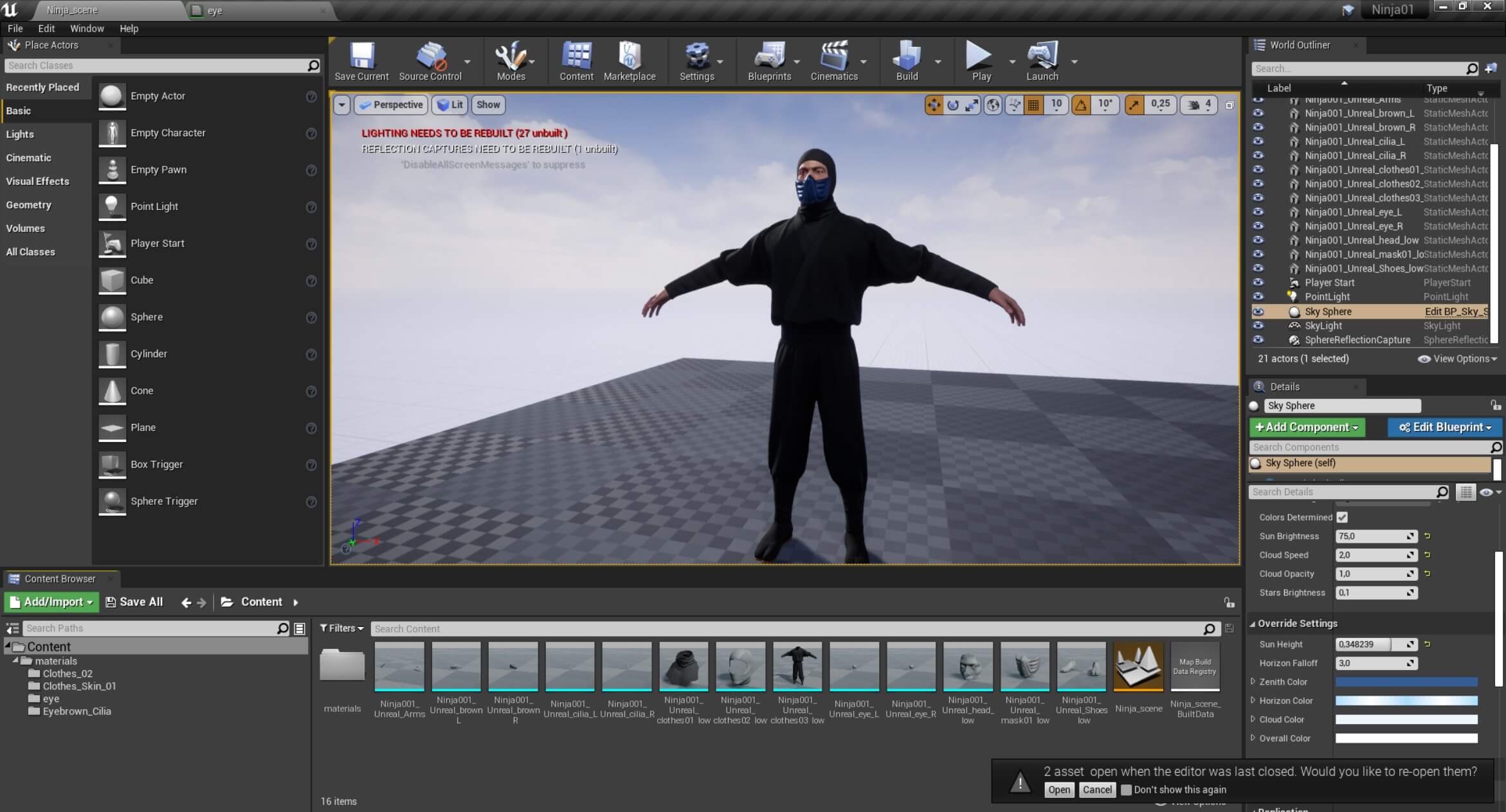 Ninja 01 - 3D Model by Davlet