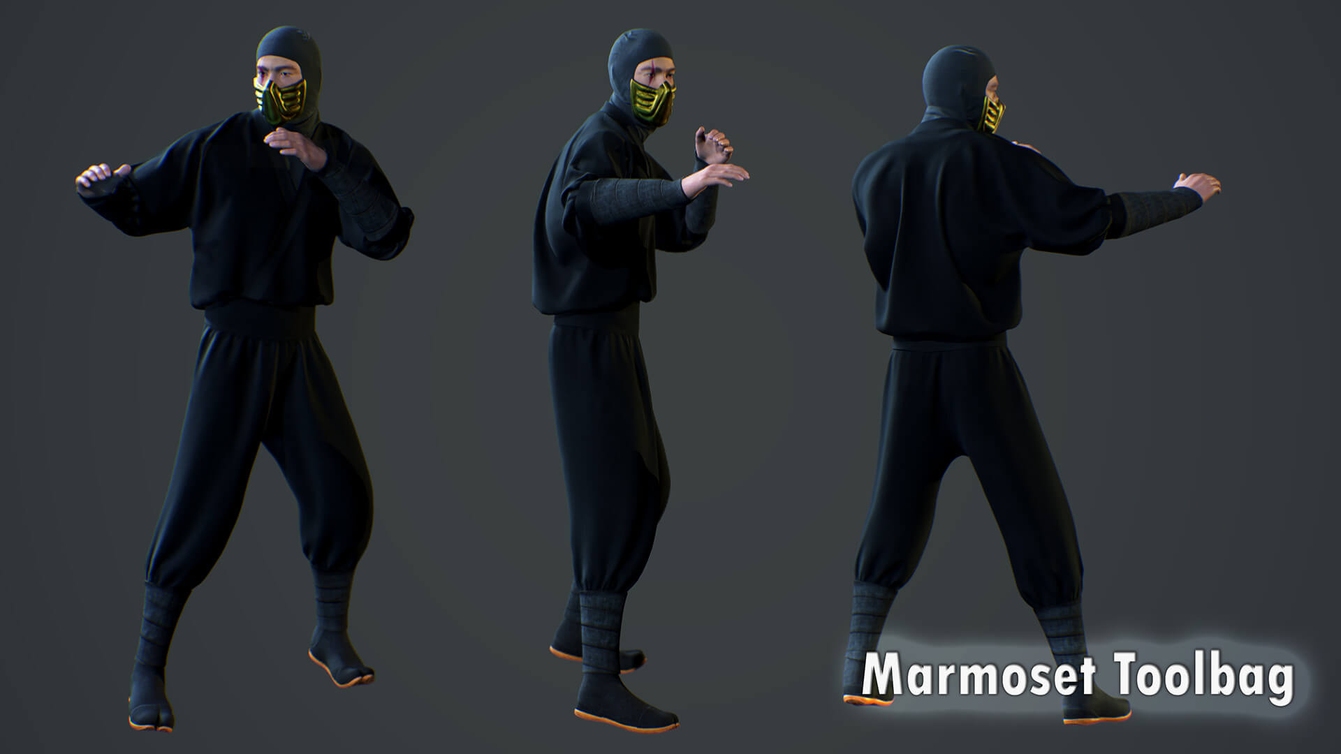 Ninja 03 - 3D Model by Davlet