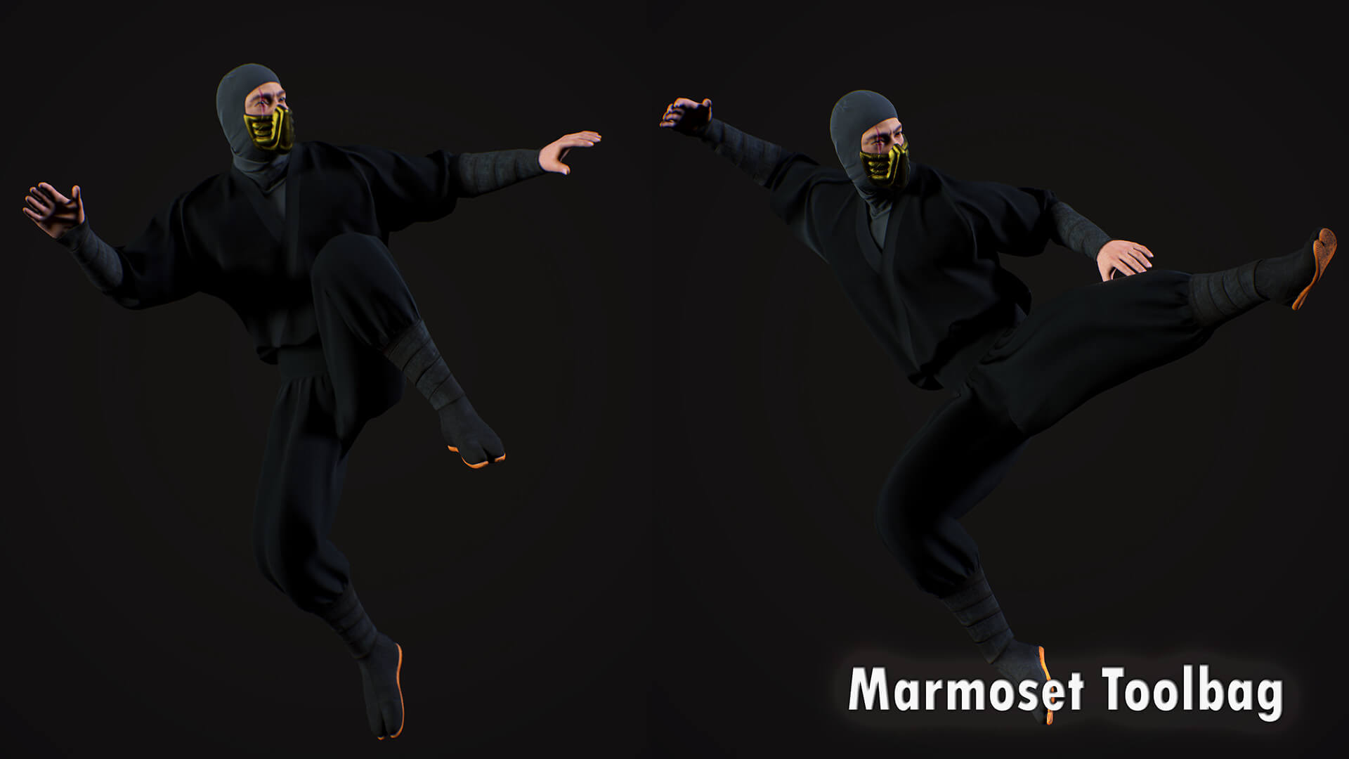 Ninja 03 - 3D Model by Davlet