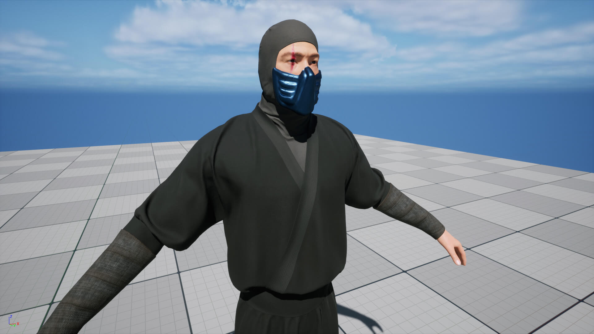 Ninja 03 - 3D Model by Davlet