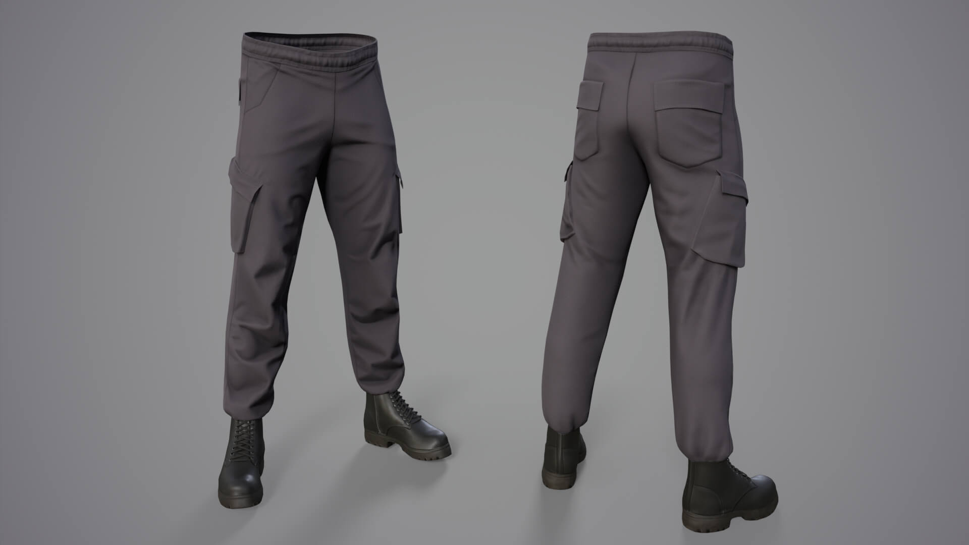 Pants and Boots 01 - 3D Model by Davlet