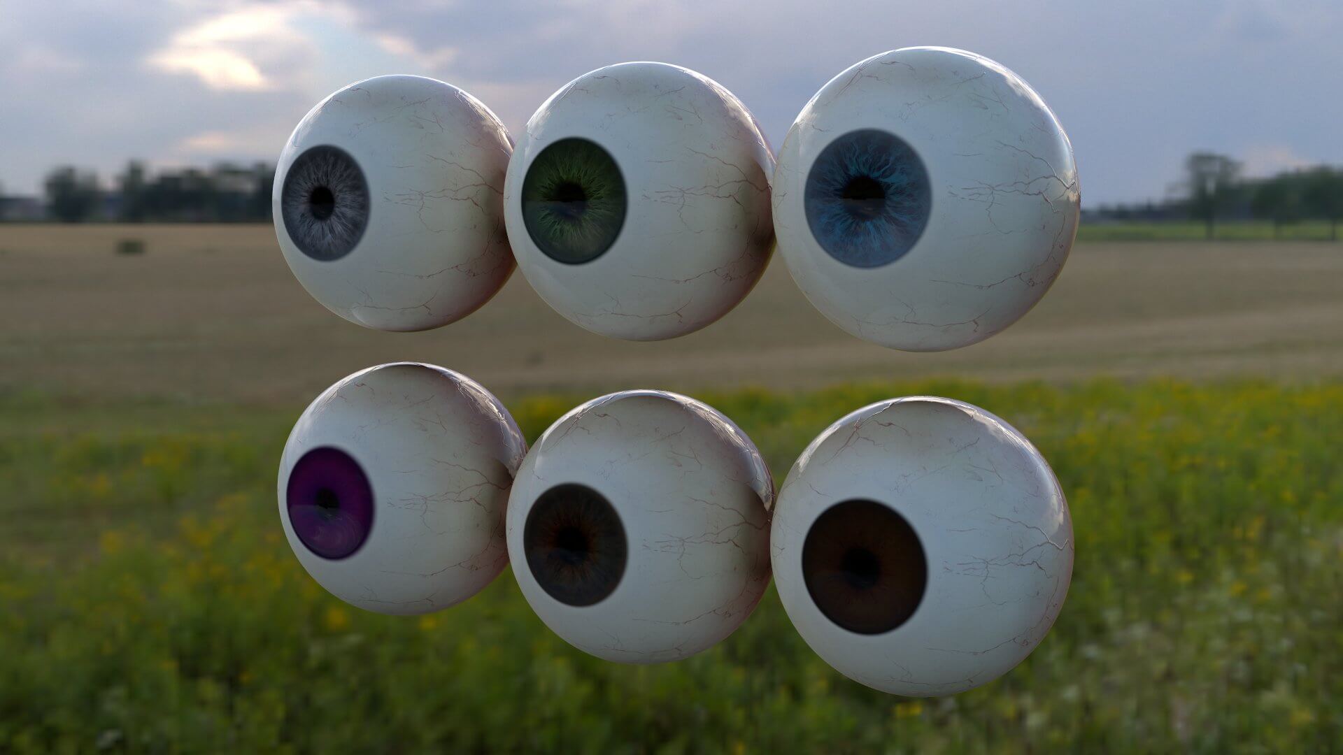 Realistic Eye For Game Characters - 3D Model by Davlet