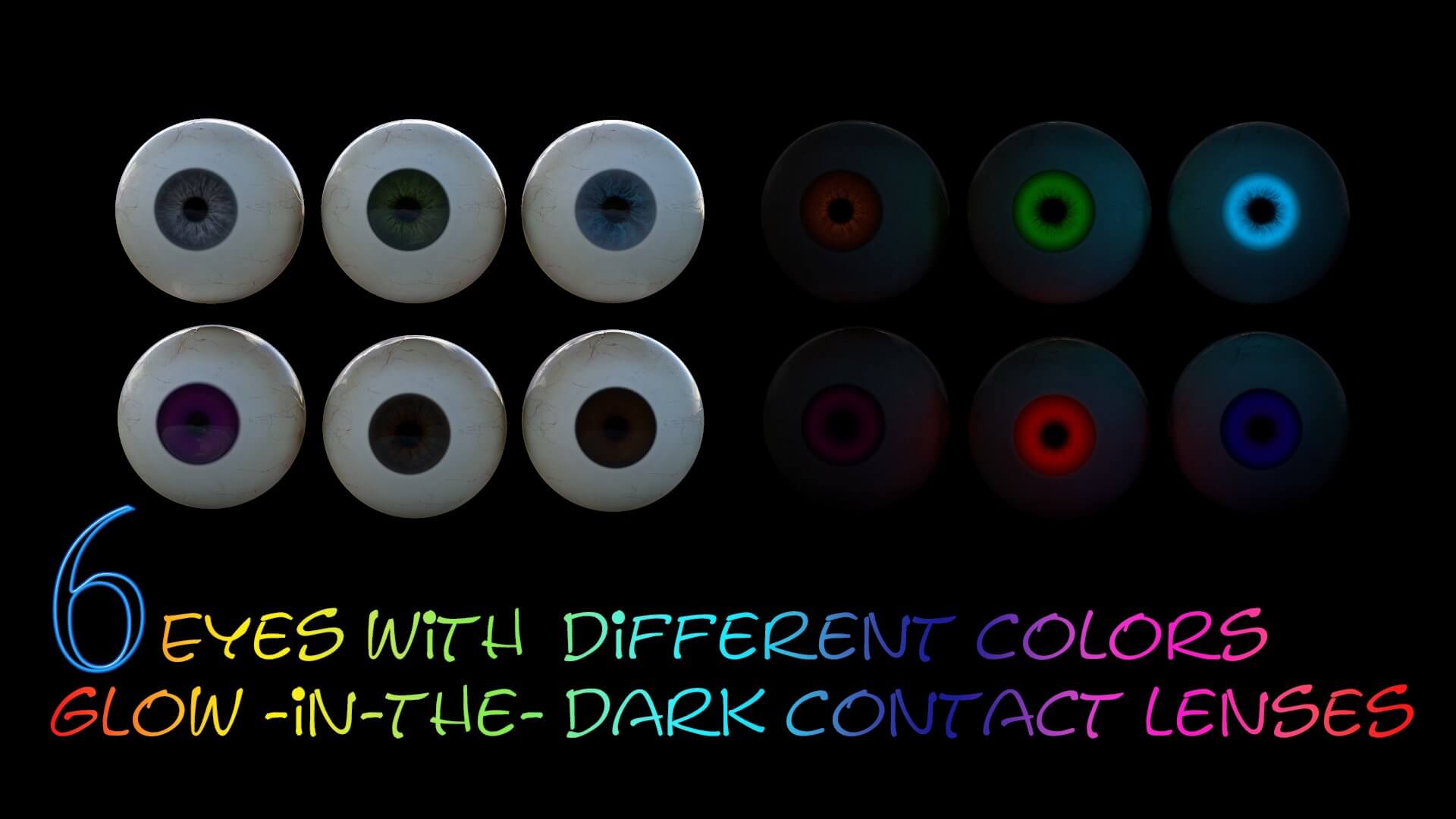 Realistic Eye For Game Characters - 3D Model by Davlet