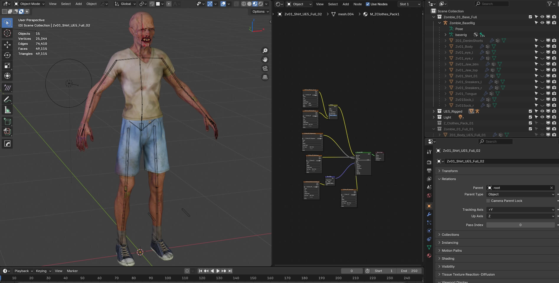 Realistic Zombie 01 - 3D Model by Davlet