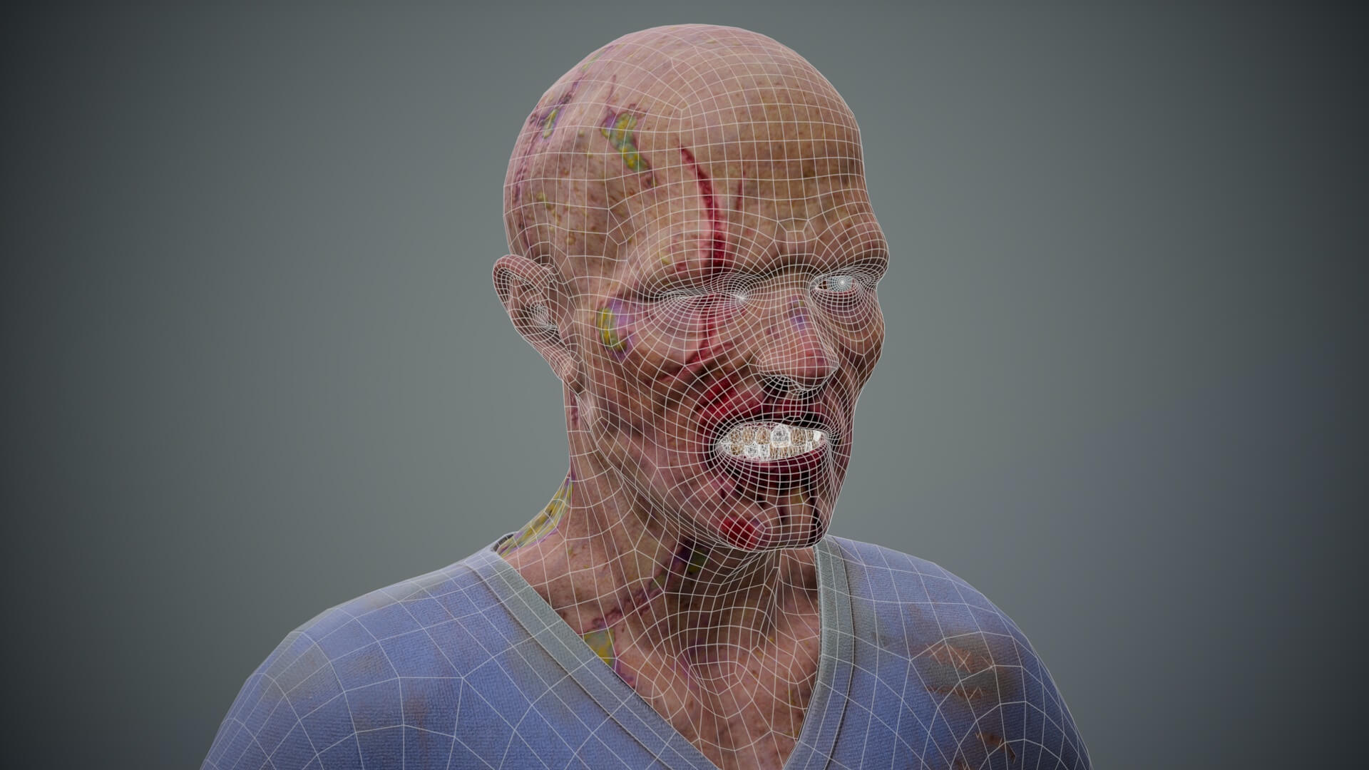 Realistic Zombie 01 - 3D Model by Davlet