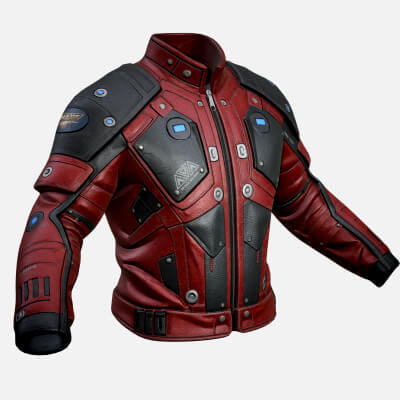 Sci-Fi Jacket P01 3D Model by Davlet