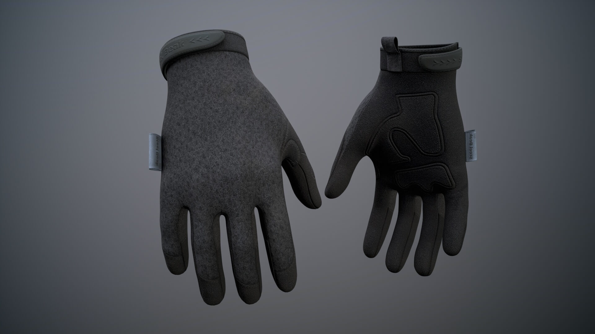 Tactical Combat Gloves 04 - 3D Model by Davlet