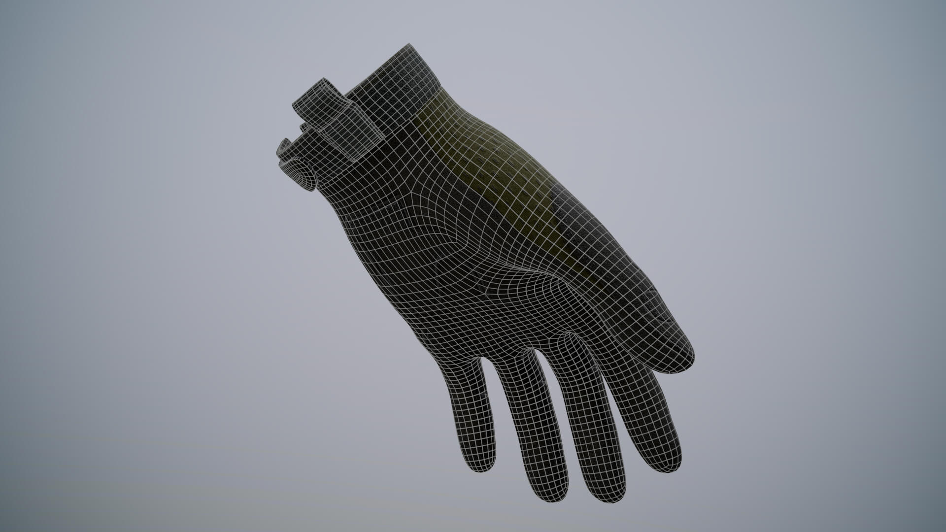 Tactical Combat Gloves 04 - 3D Model by Davlet