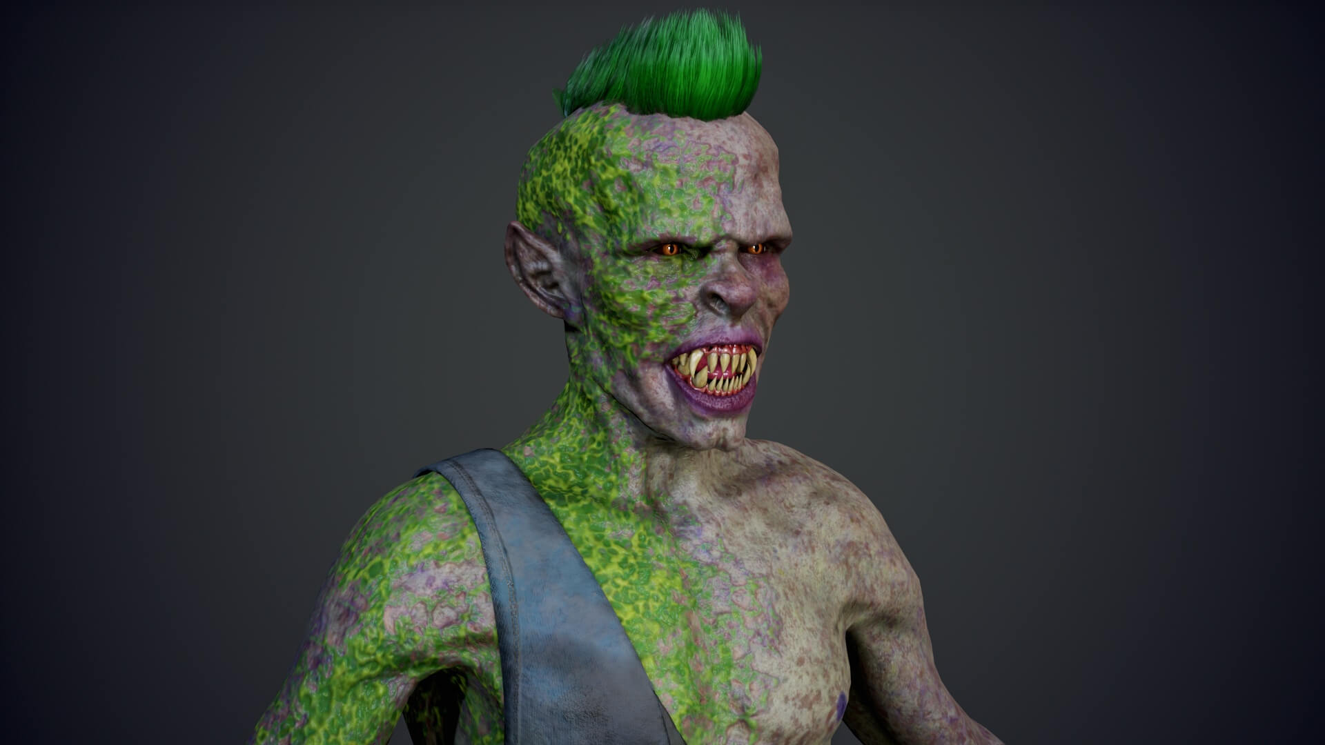 Wild Zombie - Infection Level 2 3D Model by Davlet