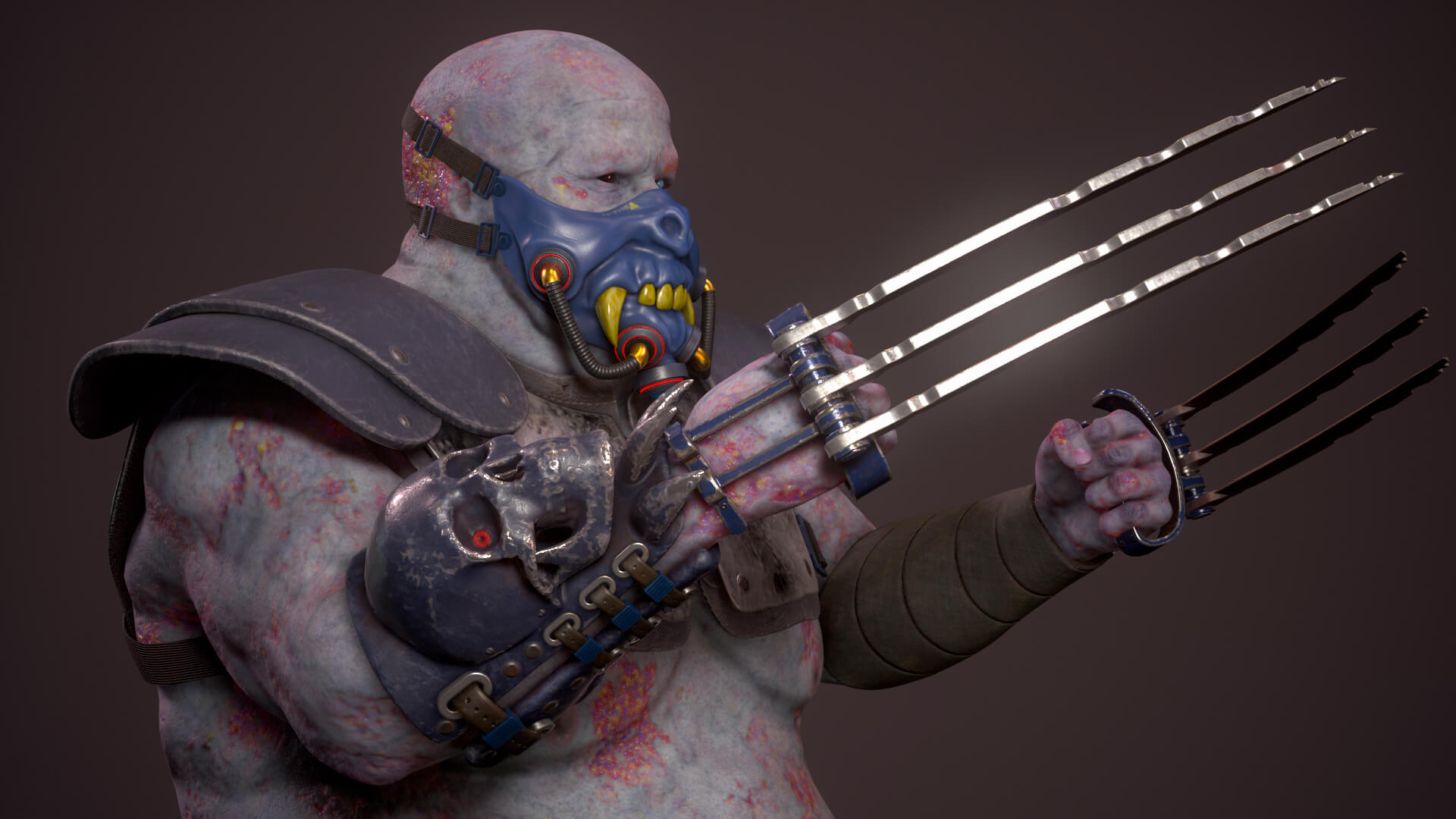 Zombie Boss (Rigged) - 3D Model by Davlet