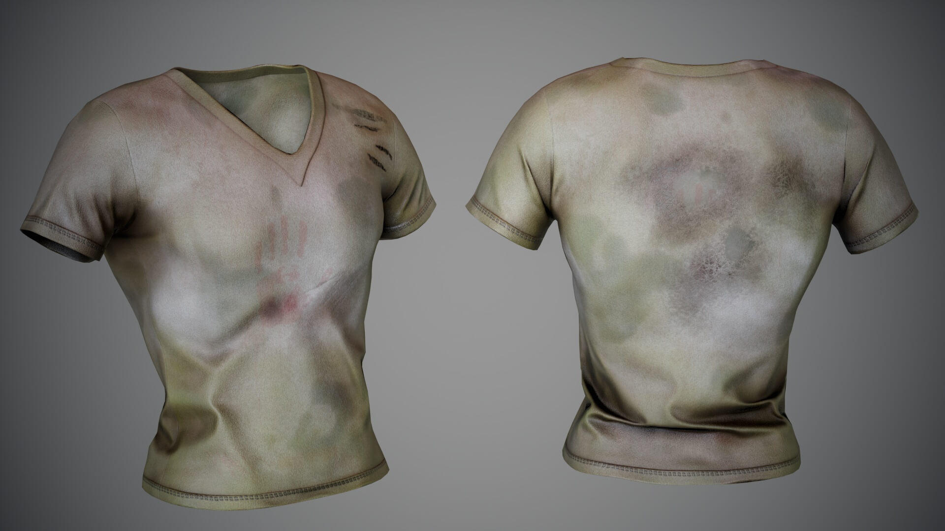 Zombie Clothes Pack 1 - 3D Model by Davlet