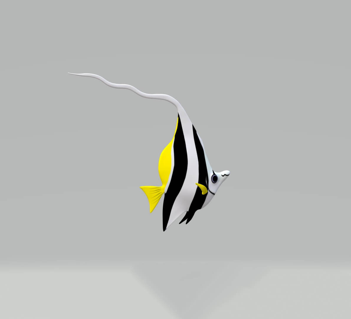 Angel Fish - 3D Model by dawnhurt