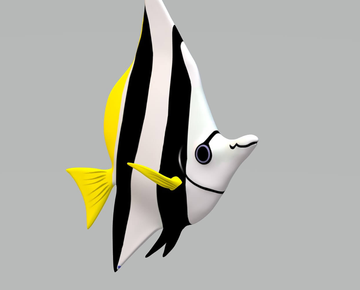 Angel Fish - 3D Model by dawnhurt