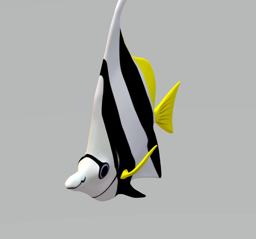 Angel Fish - 3D Model by dawnhurt