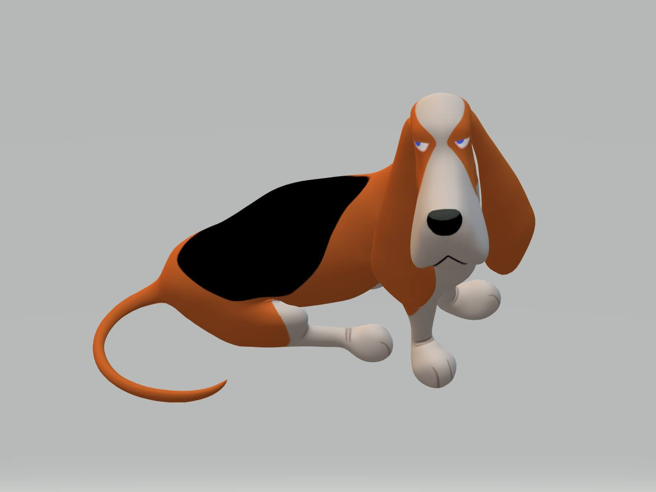 Basset Hound Dog - 3D Print Model by dawnhurt