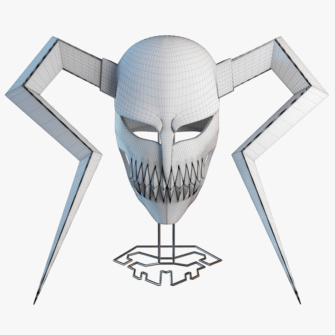 Bleach Ichigo's Hollow Mask STL - 3D Model by dawnhurt