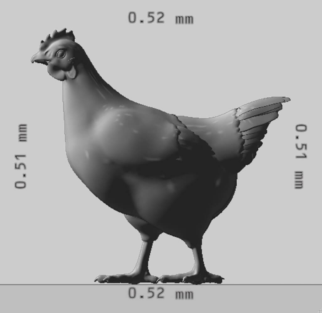 Chicken Sculptures - 3D Model by dawnhurt