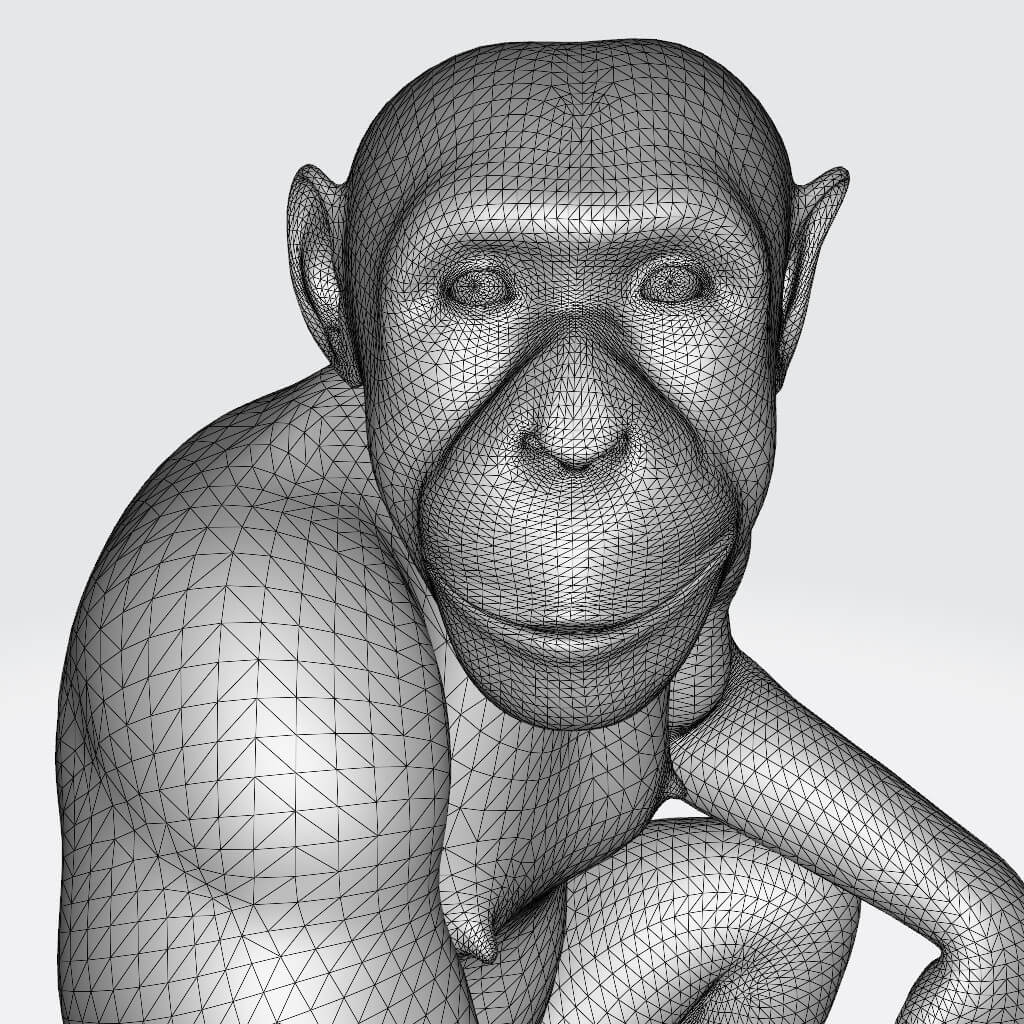 Chimpanzee - 3D Model by dawnhurt