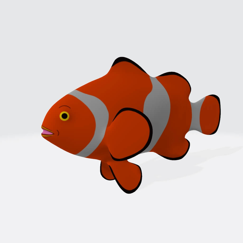Clown Fish Sculptures - 3D Model by dawnhurt