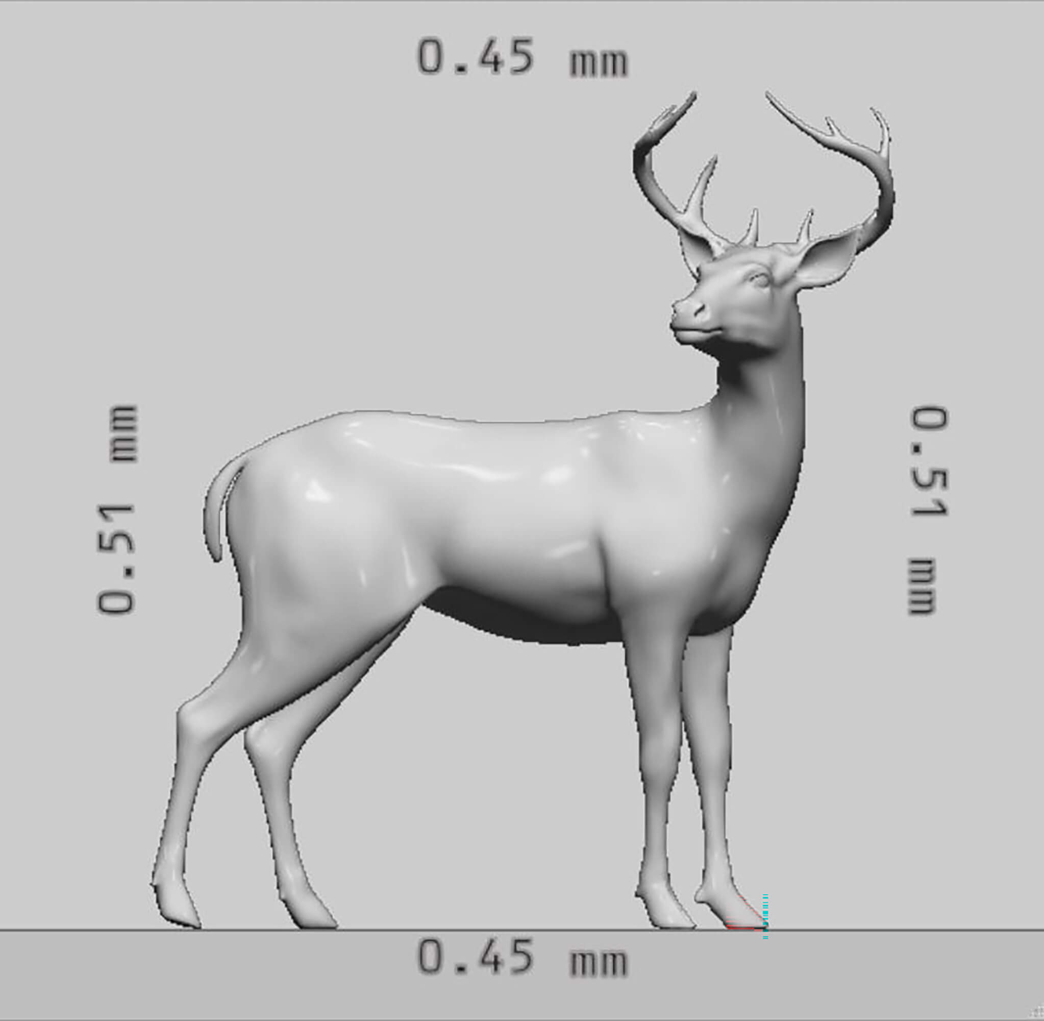 Deer Animals Statue - 3D Model by dawnhurt