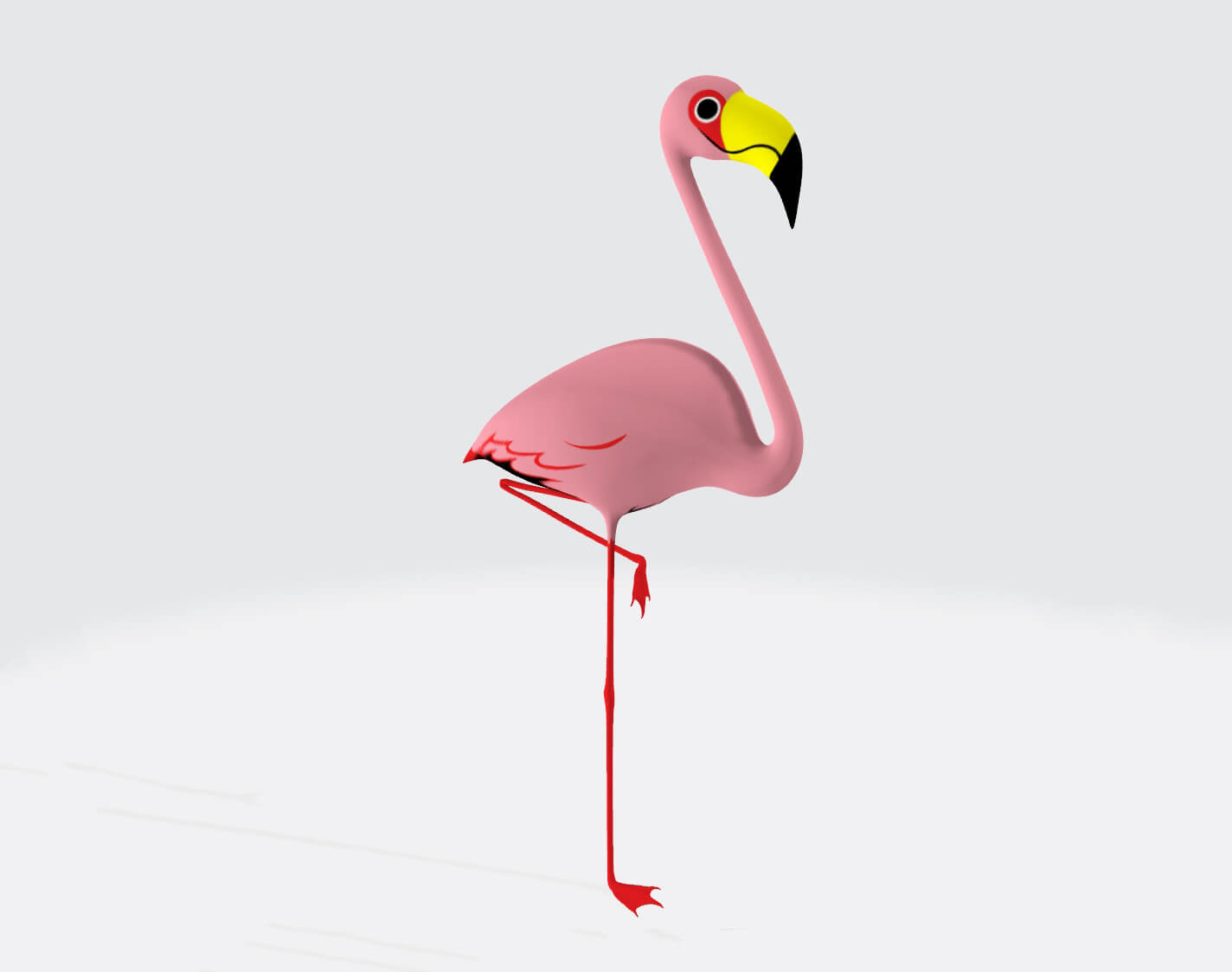 Flamingo Bird Animal - 3D Print Model by dawnhurt