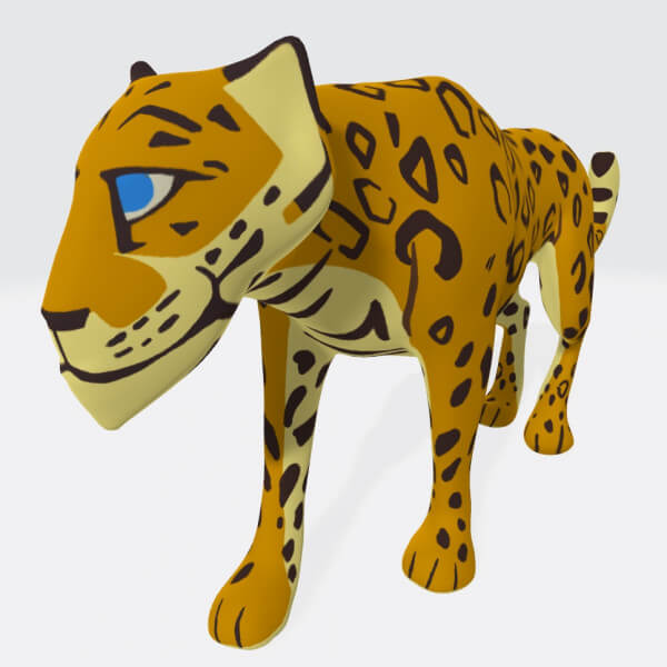 Cheetah 3d Craft Printable