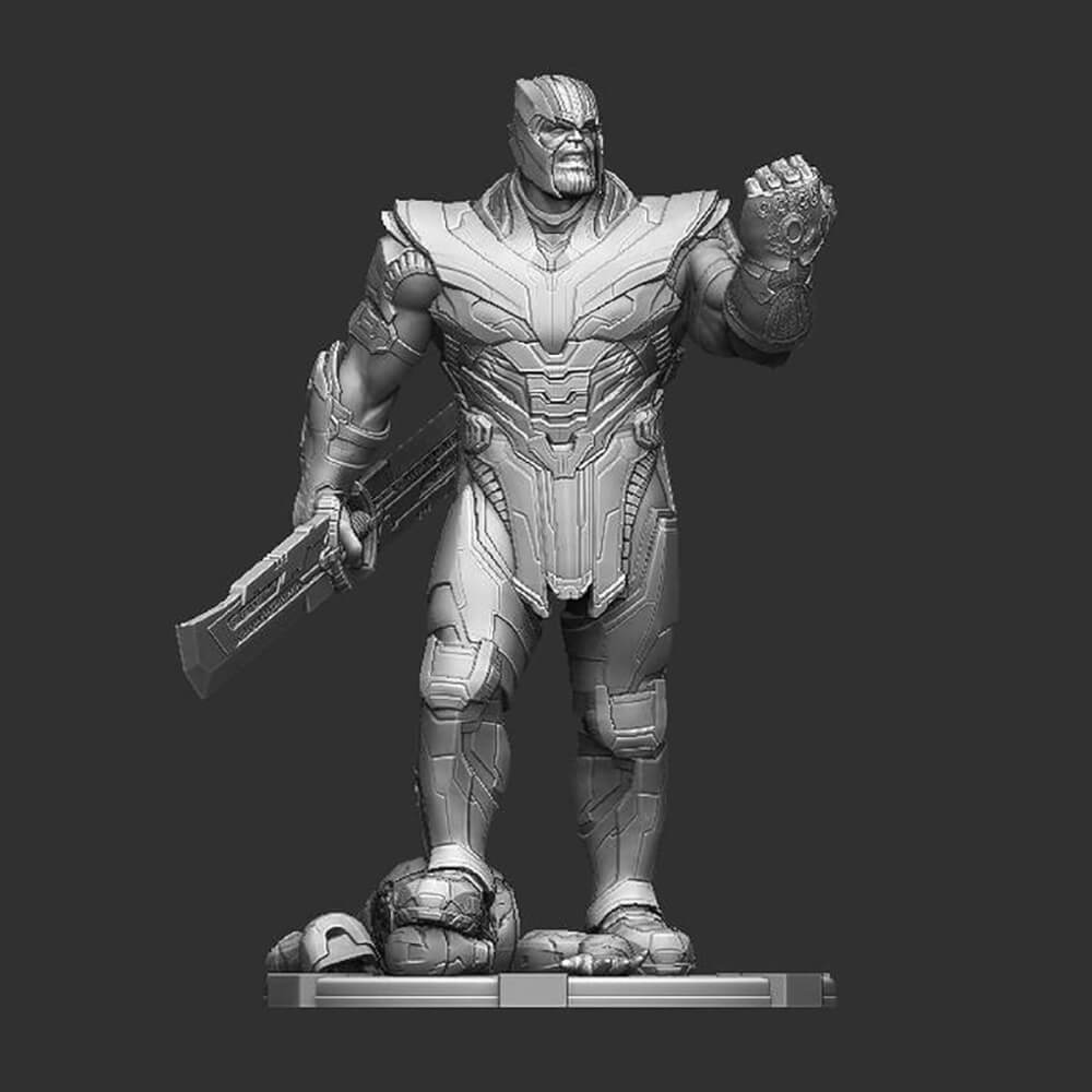 Thanos Endgame Figurines 3D Model Ready to Print 3D Render
