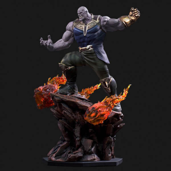 Thanos on Throne 3D Model Ready to Print 3D Render | RenderHub Gallery