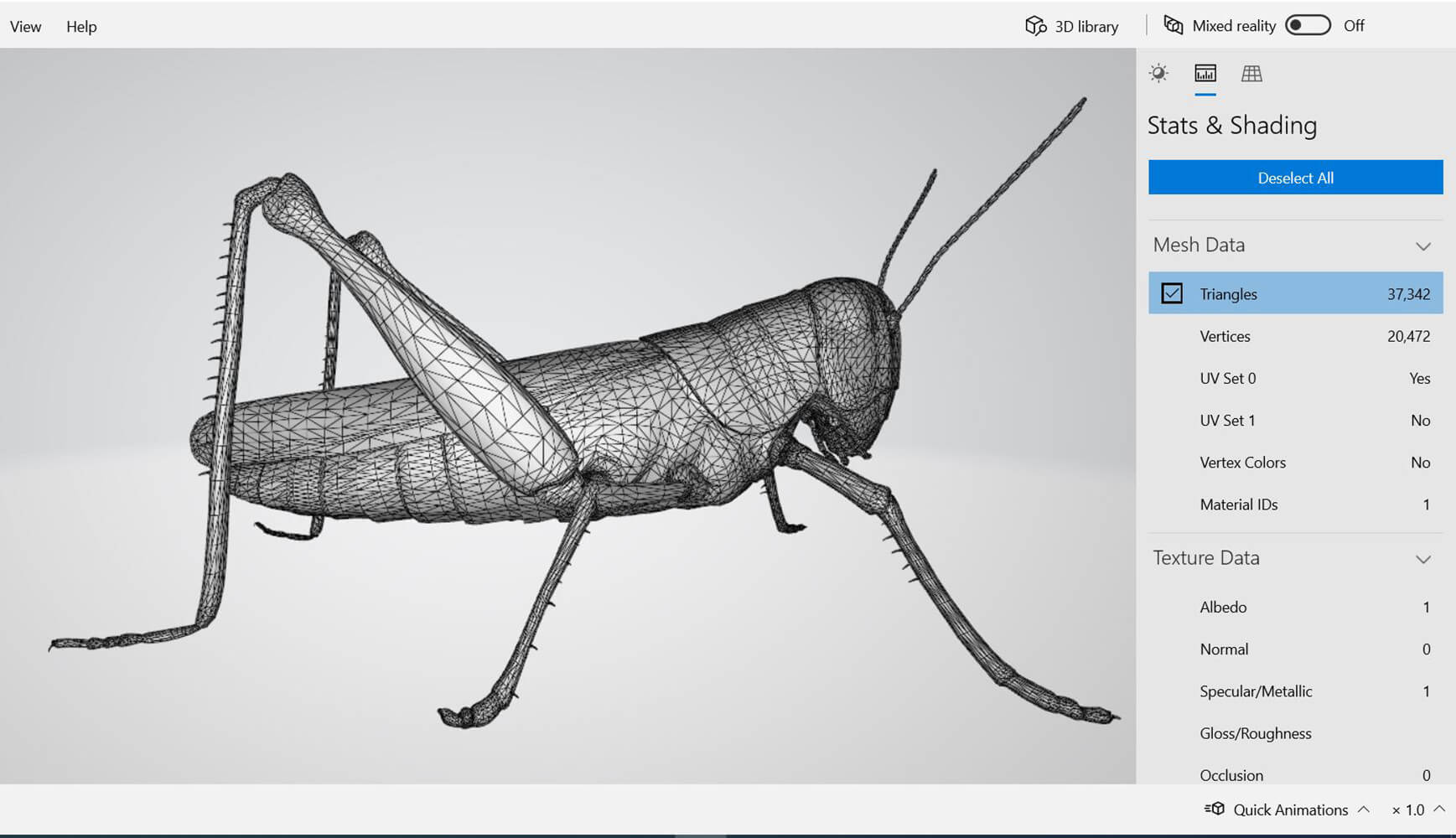 Grasshopper Insect Animal - 3D Model by dawnhurt