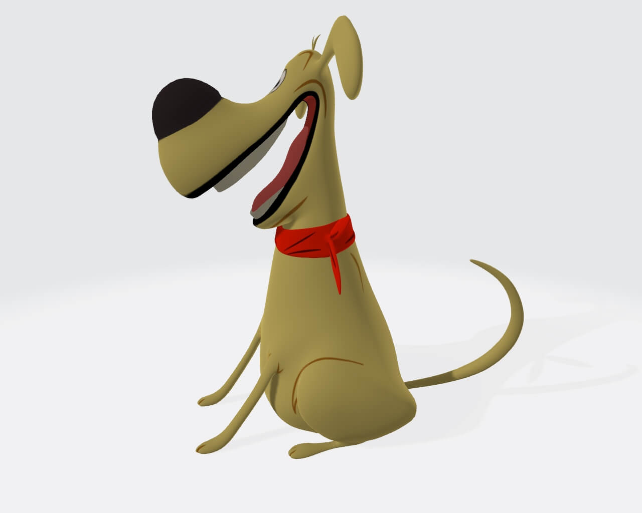 Labrador Retriever Cartoon - 3D Model by dawnhurt