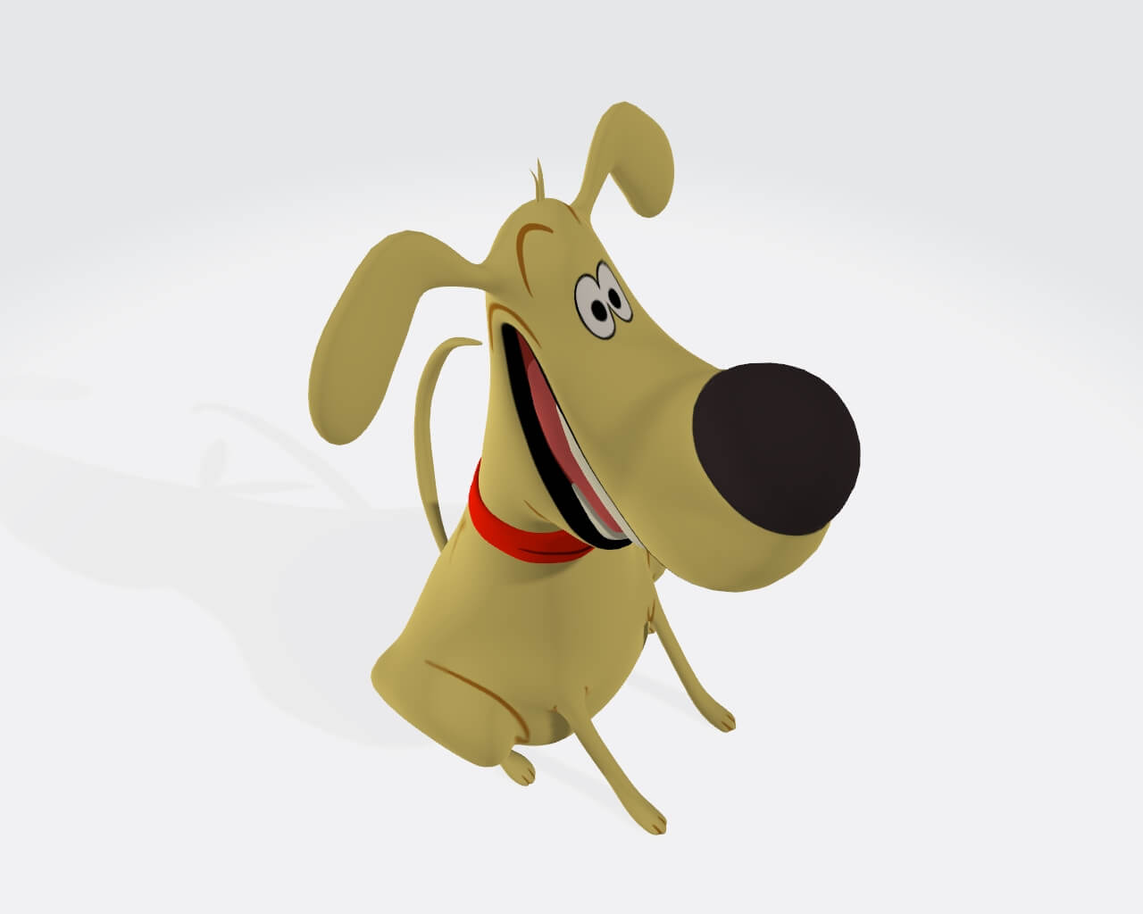 Labrador Retriever Cartoon - 3D Model by dawnhurt
