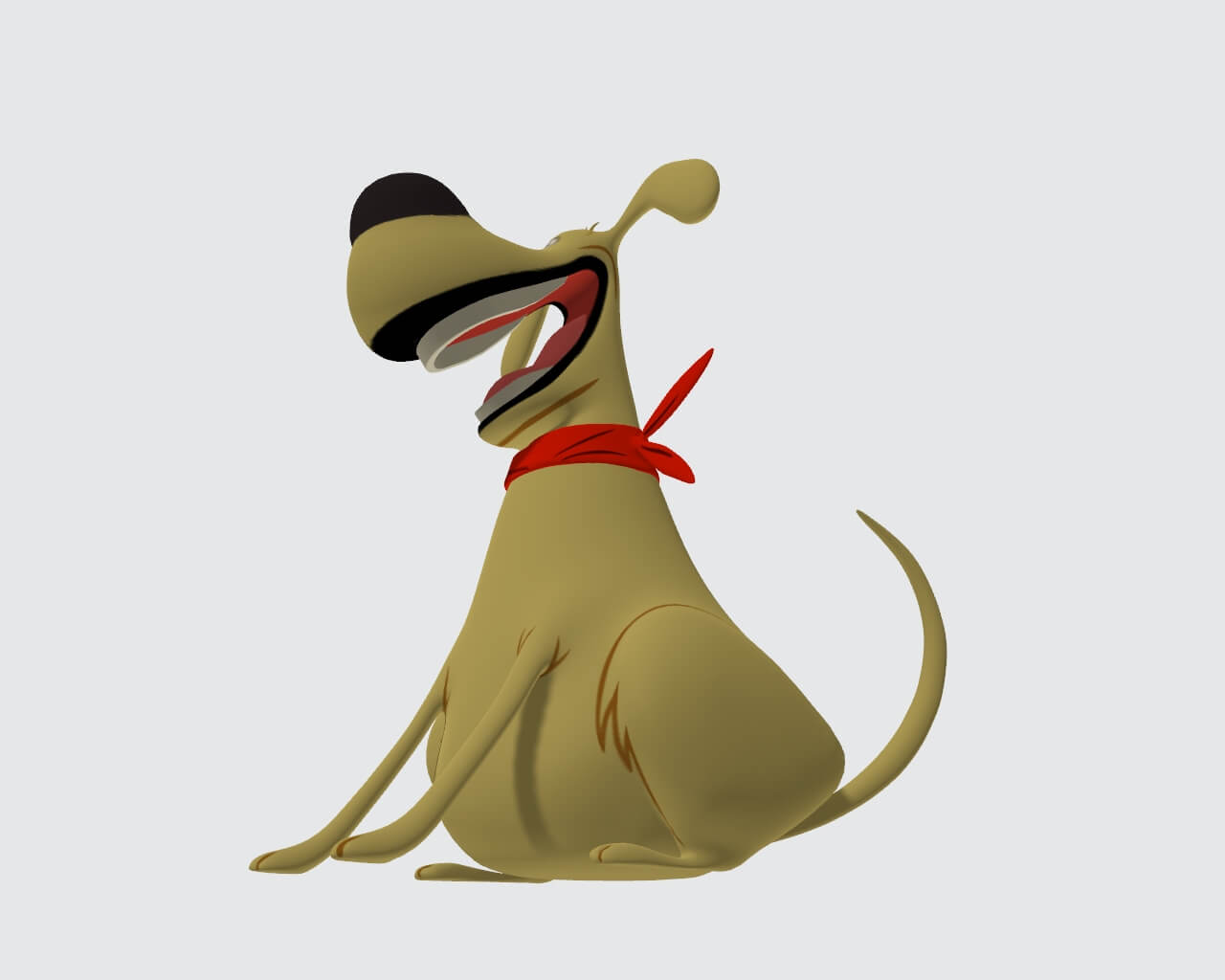 Labrador Retriever Cartoon - 3D Model by dawnhurt