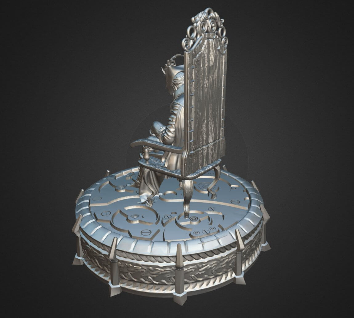 Lady Maria Bloodborne Figure - 3D Model by dawnhurt