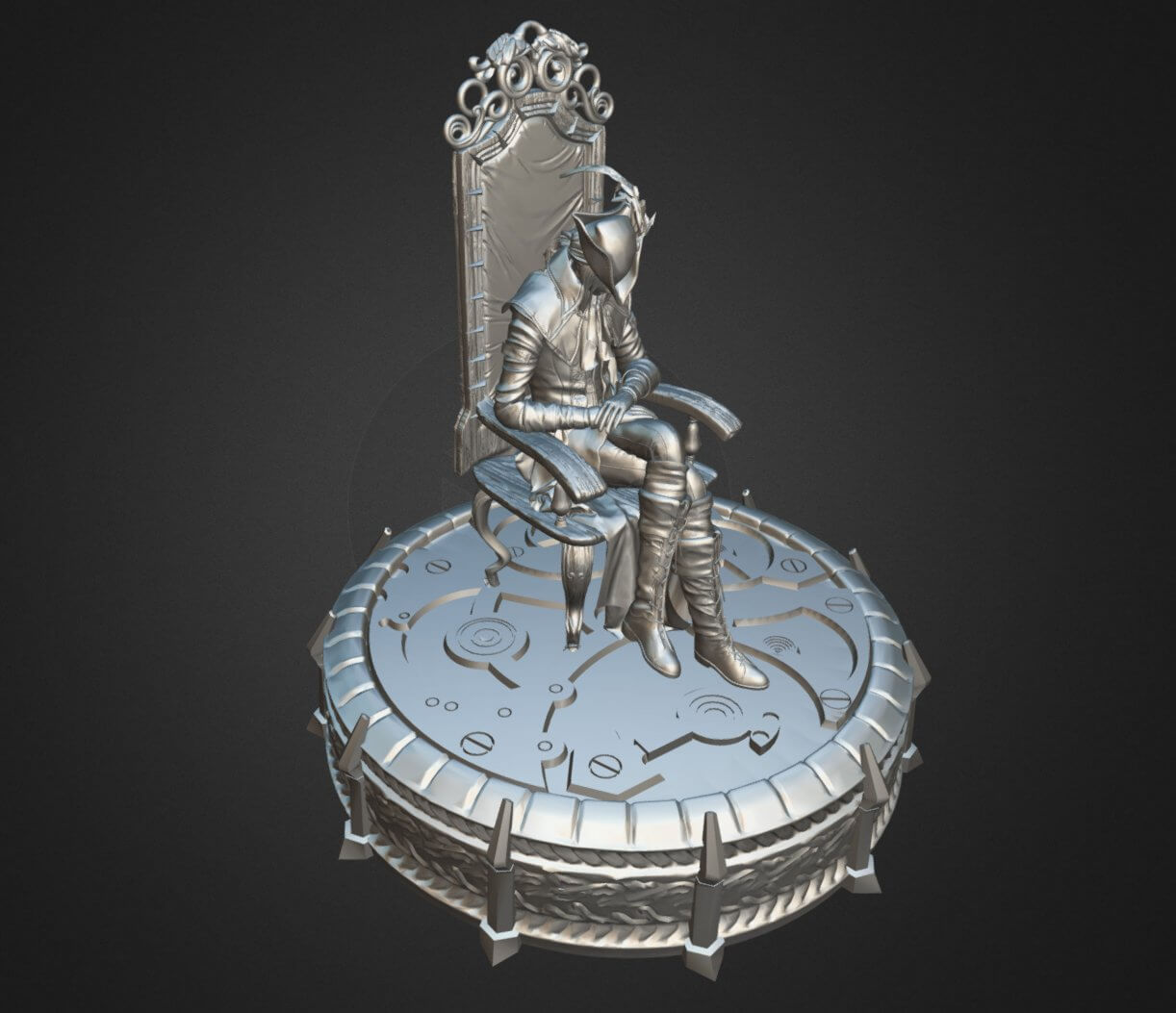 Lady Maria Bloodborne Figure - 3D Model by dawnhurt