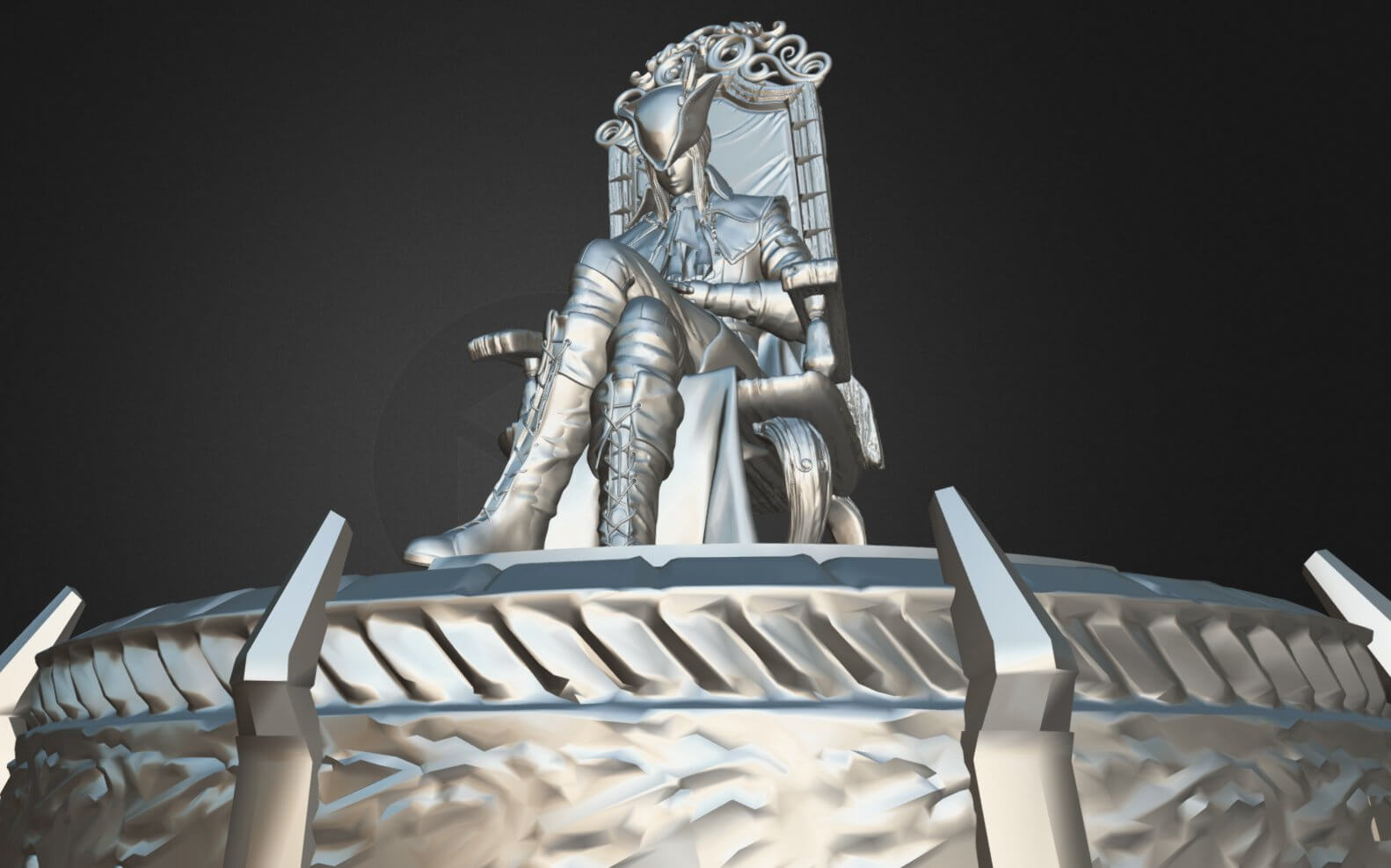 Lady Maria Bloodborne Figure - 3D Model by dawnhurt