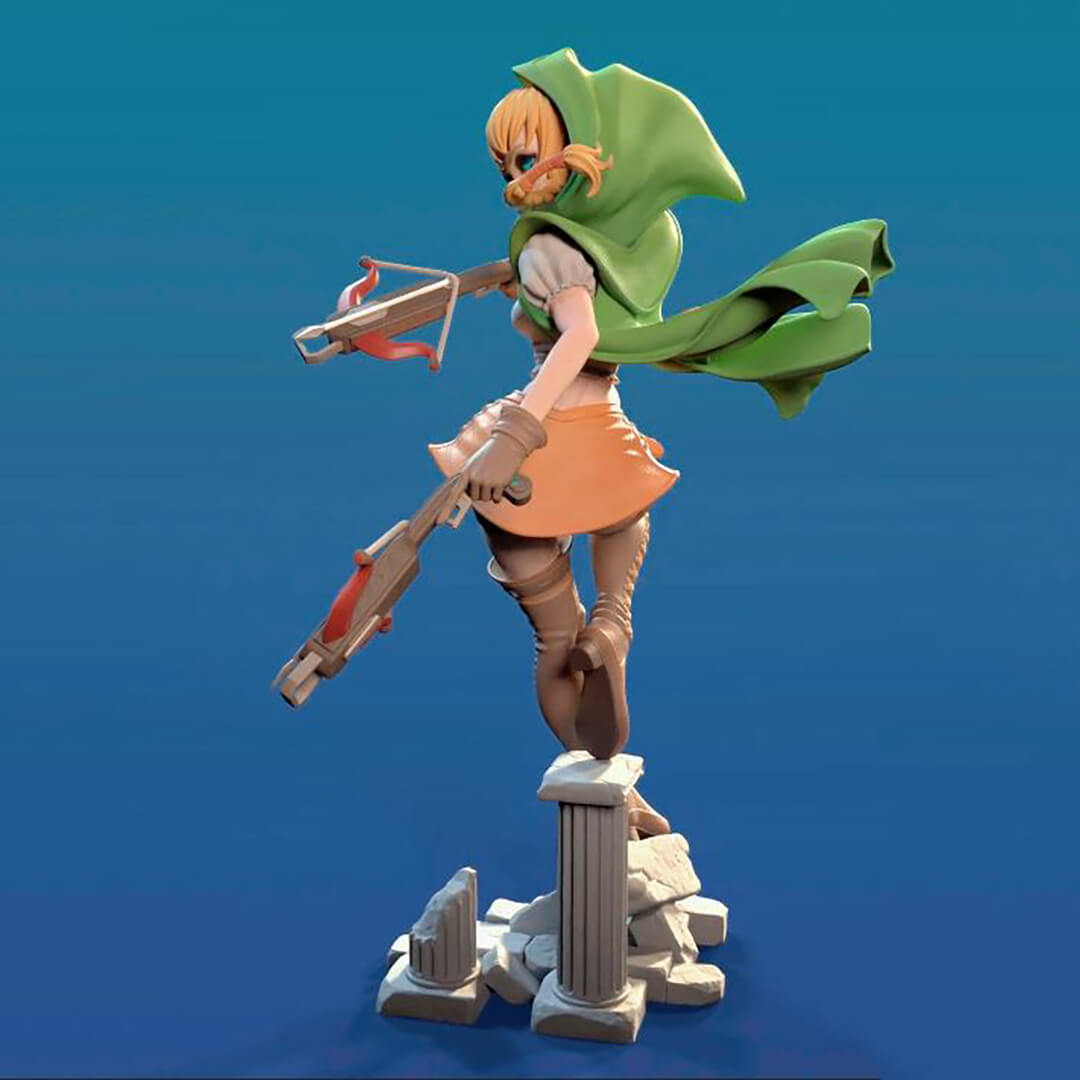 Linkle Hyrule Warriors Sculptures - 3D Model by dawnhurt