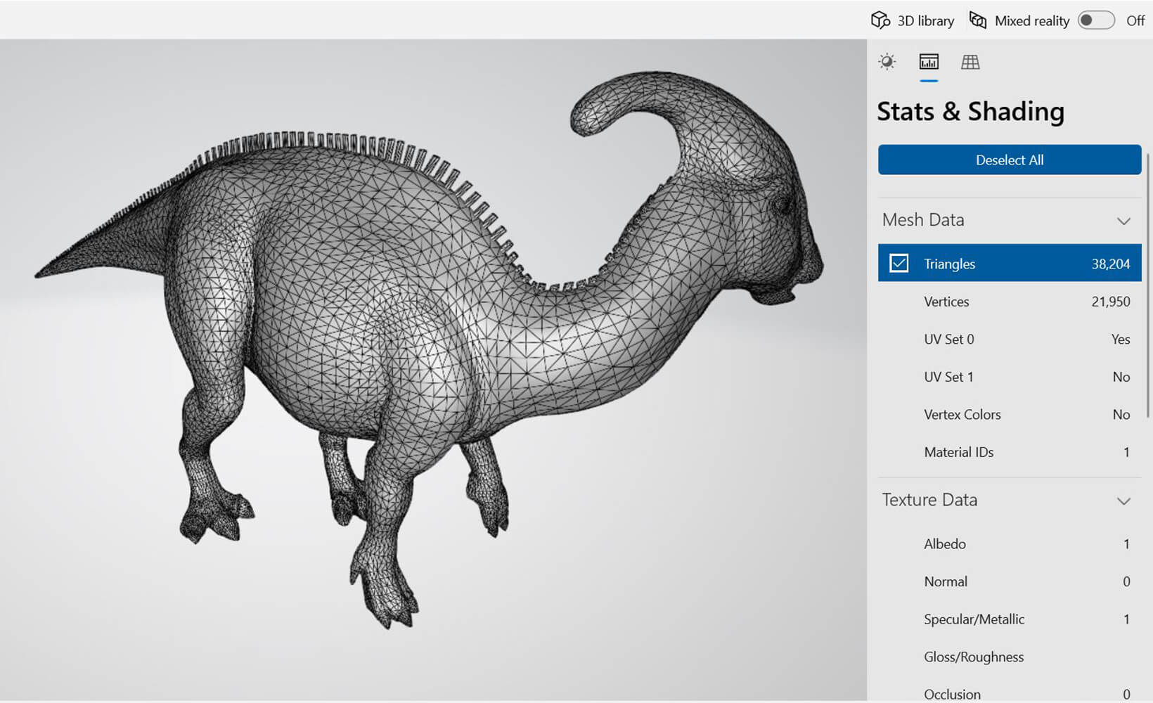 Parasaurolophus Dinasau - 3D Model by dawnhurt