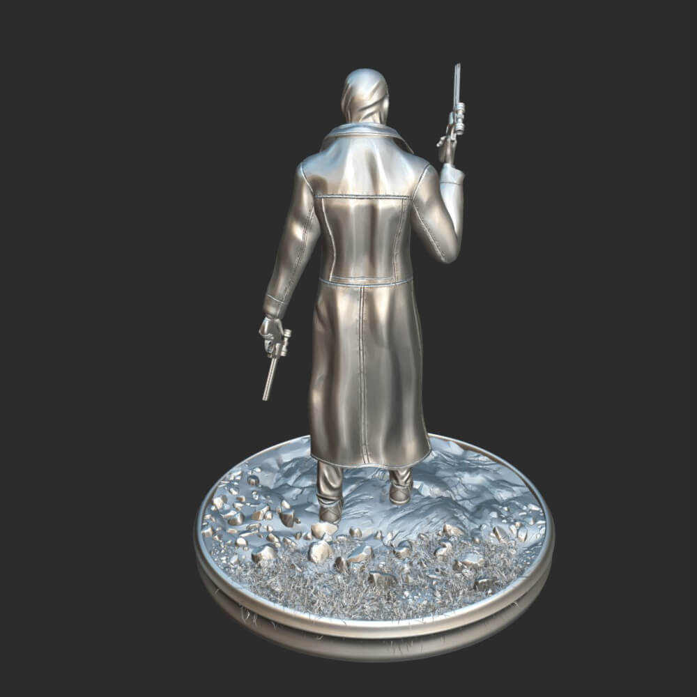 Punisher Noir Figurines - 3D Print Model by dawnhurt