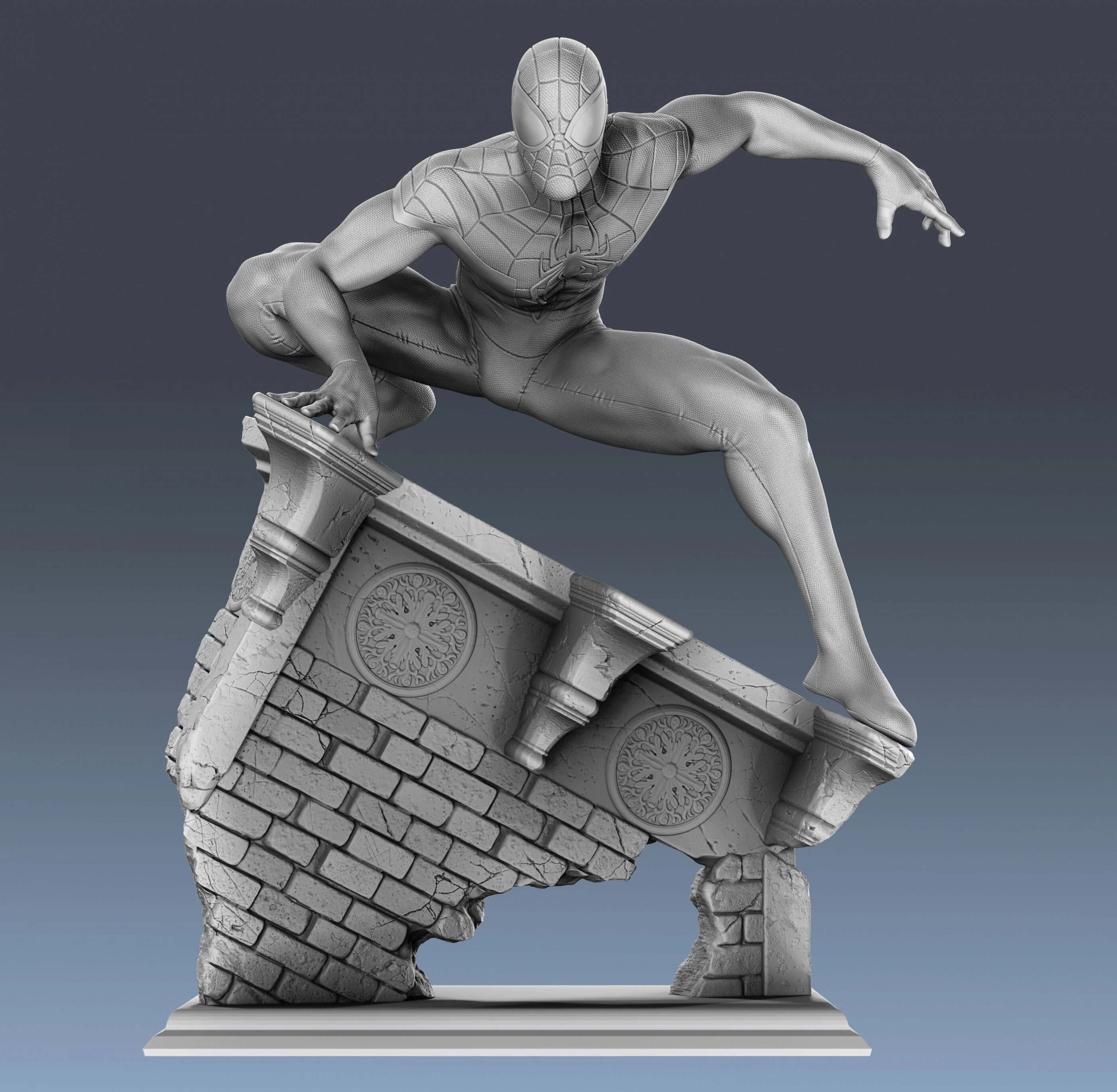 Spider Man - Miles Morales Miniature 3D Model by dawnhurt