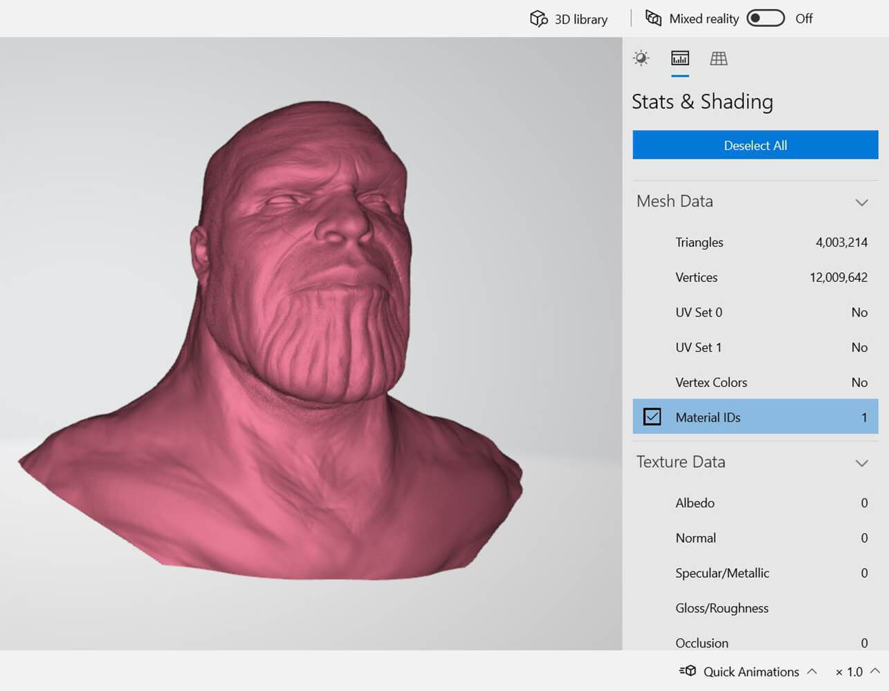 Thanos Bust Marvel Comics - 3D Model by dawnhurt