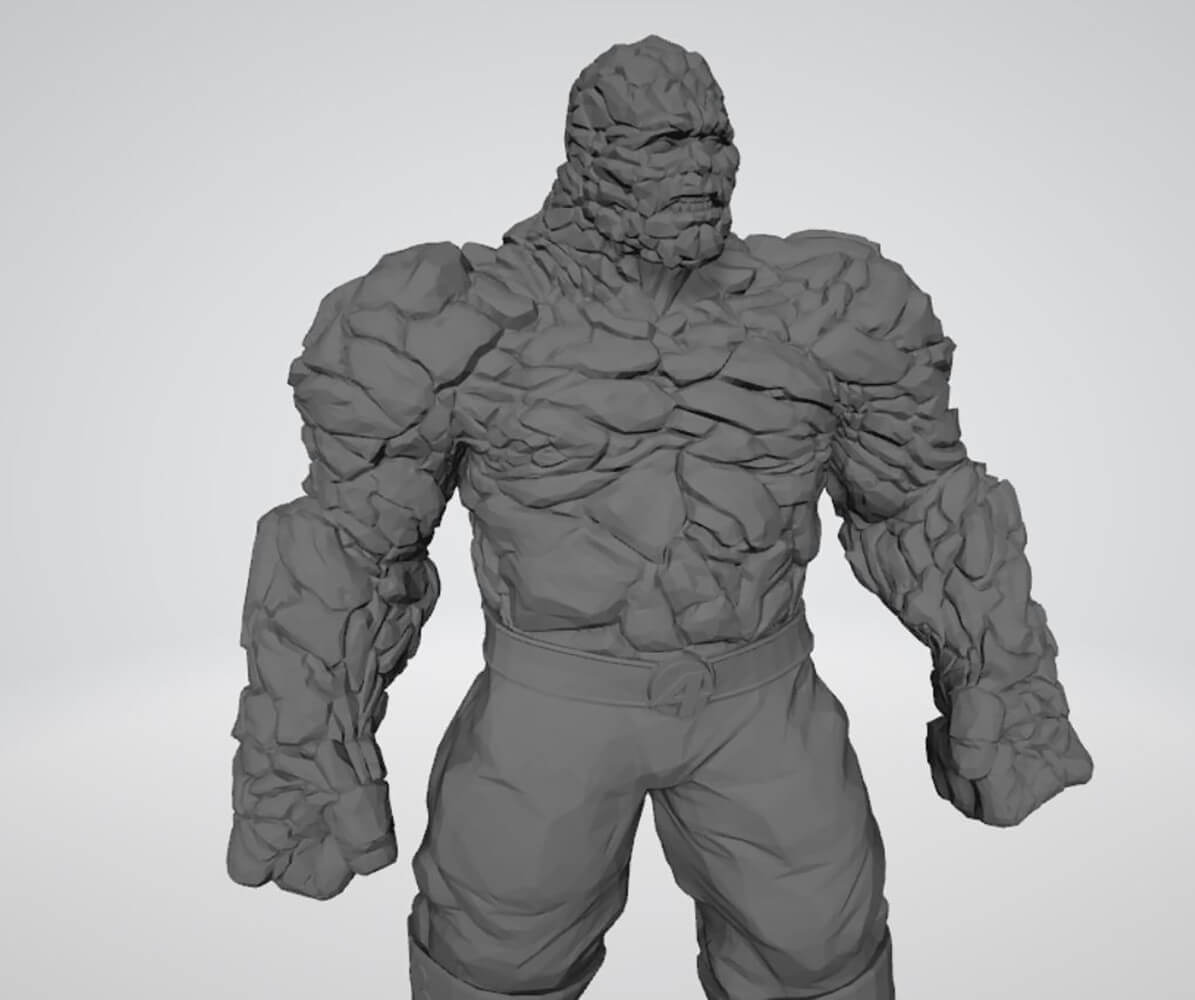 The Thing Marvel Statue - 3D Model by dawnhurt