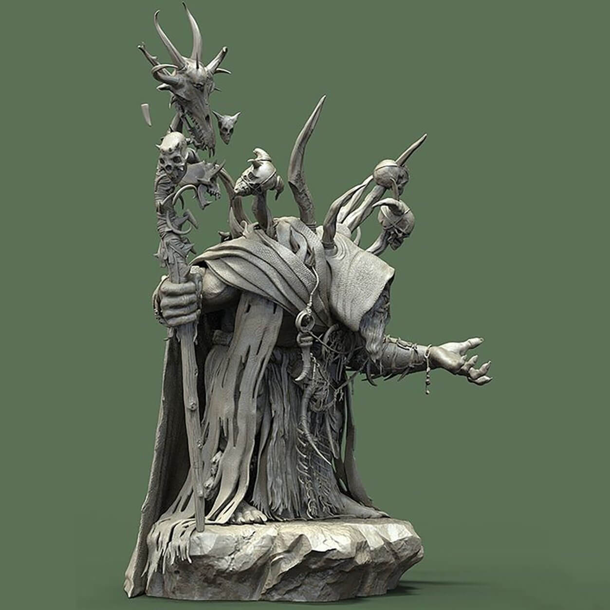 Warcraft Monster Guldan Orc - 3D Model by dawnhurt