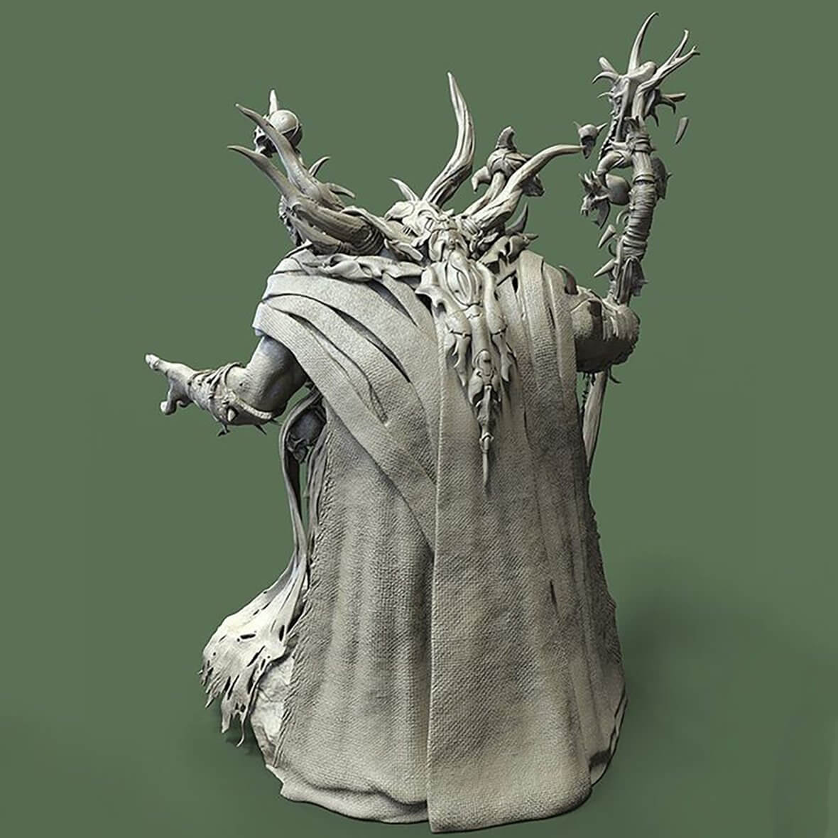 Warcraft Monster Guldan Orc - 3D Model by dawnhurt