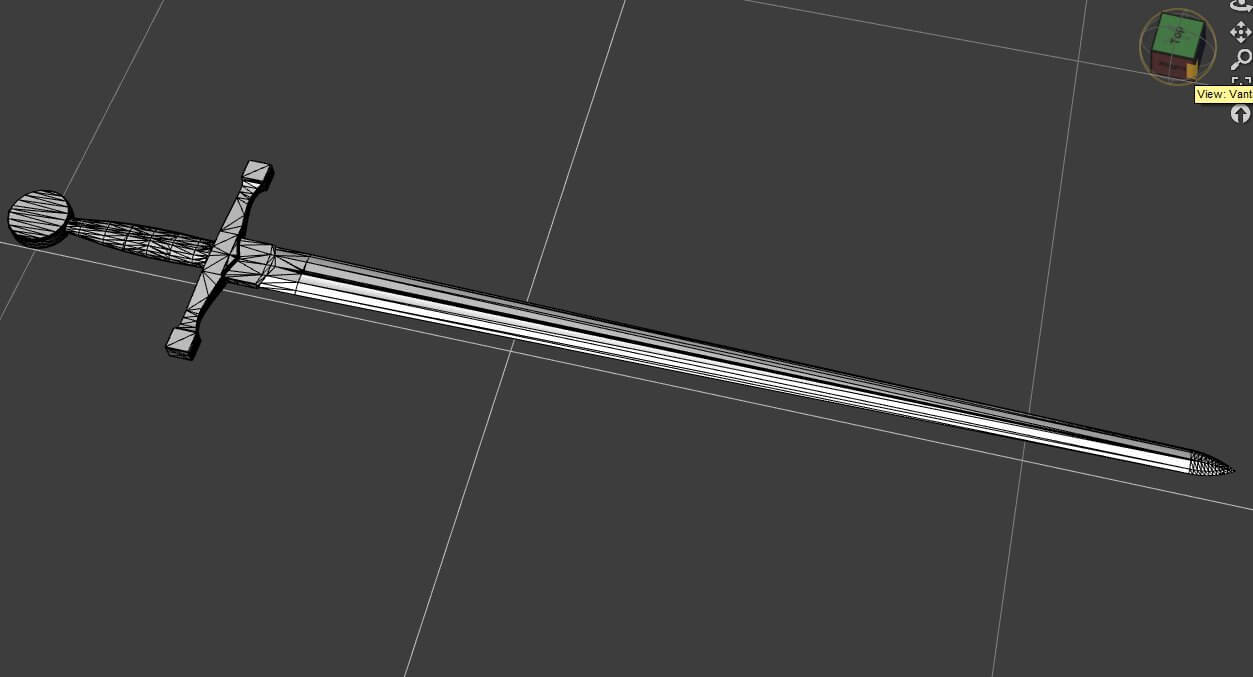Excalibur Sword - Free 3D Model by dazinbane
