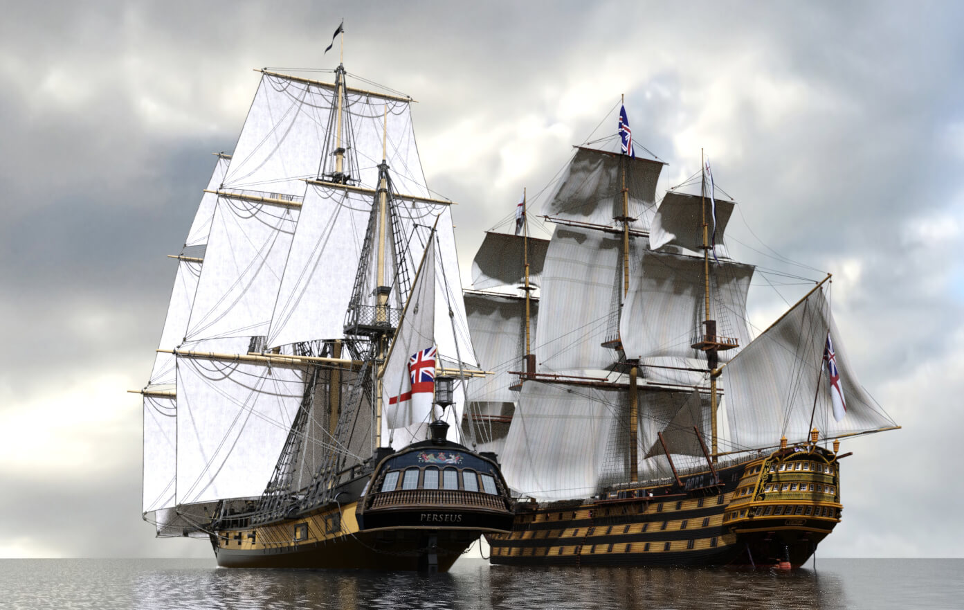 Broadside 3D Render, Digital Art by dazinbane