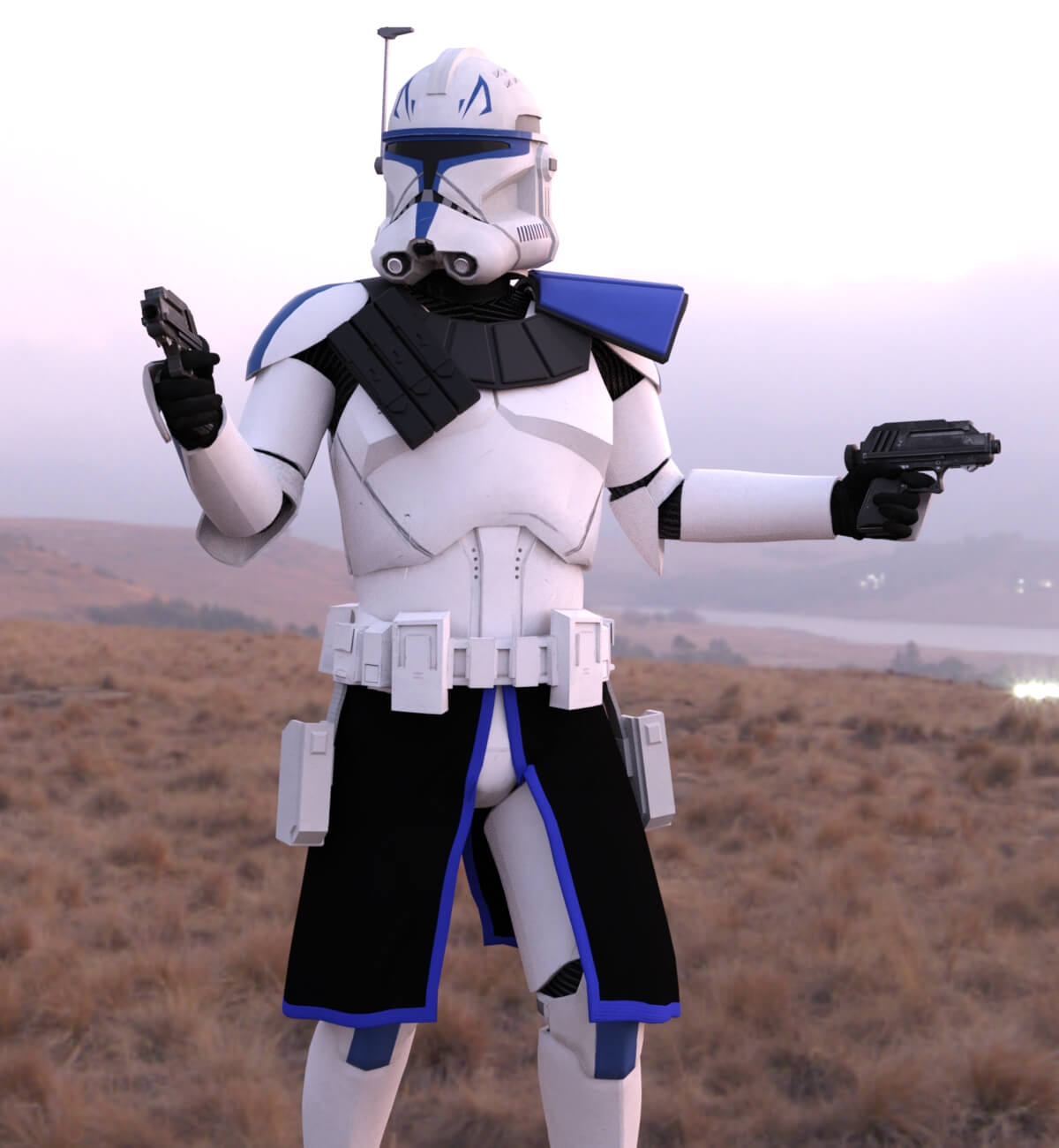 Captain Rex 3D Render, Digital Art by dazinbane