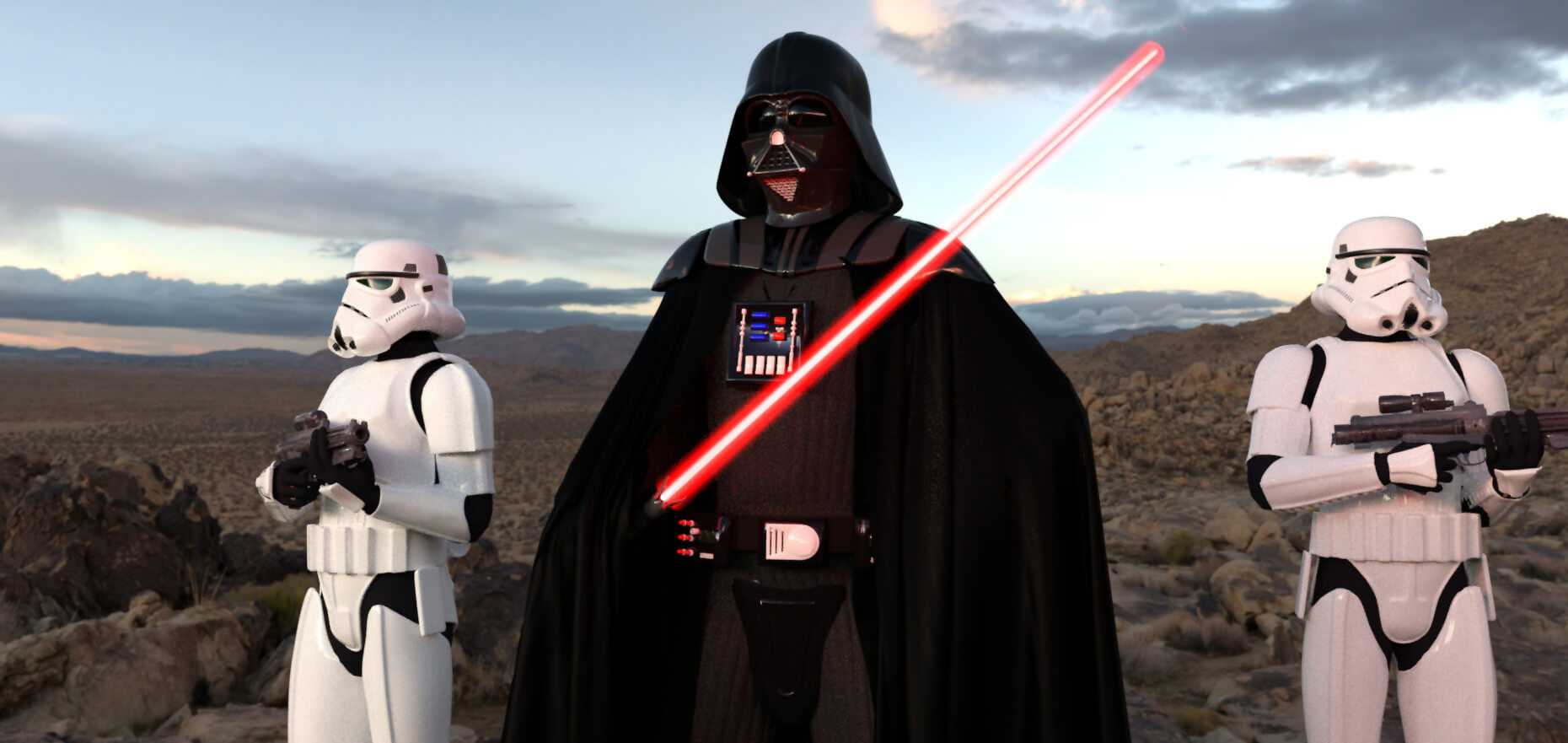 Darth Vader 3D Render, Digital Art by dazinbane