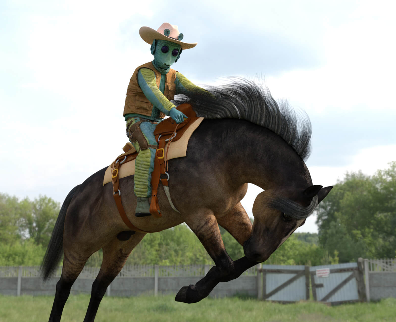 Greedo 3D Render, Digital Art by dazinbane